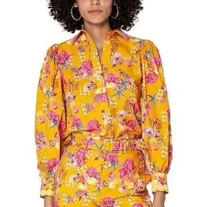 Hale Bob | Tops | Hale Bob Top Ocean And Floral Statement Top Bold And ...